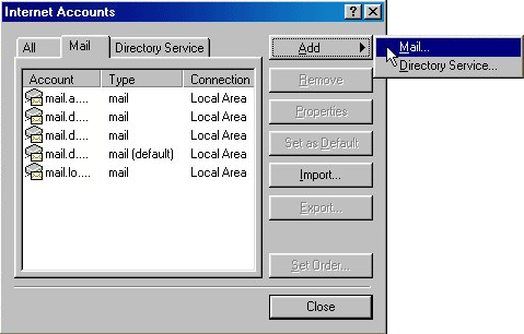 PhilOnline - Support : Email Setup in Microsoft Office Outlook 2000
